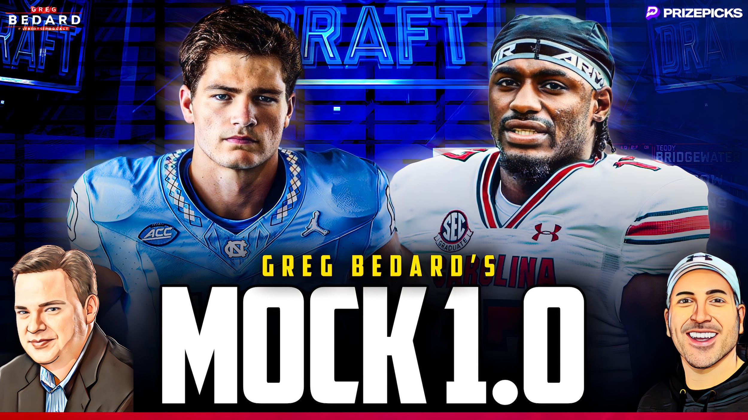 .@PrizePicks Bedard Patriots Podcast: Dueling mock drafts - who are ...