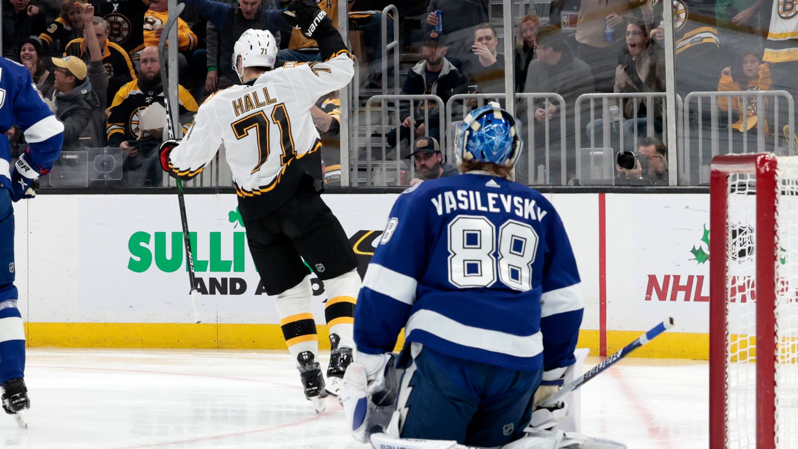 BSJ Game Report: Bruins 3, Lightning 1 - Hall lifts B’s to win over ...