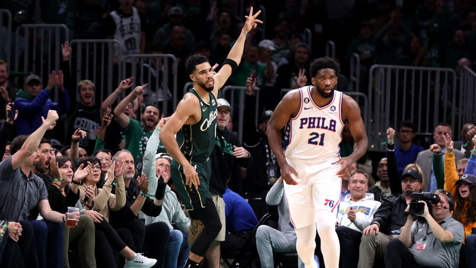 BSJ Game Report: Celtics 124, Sixers 117 - Tatum & Brown outduel Embiid ...