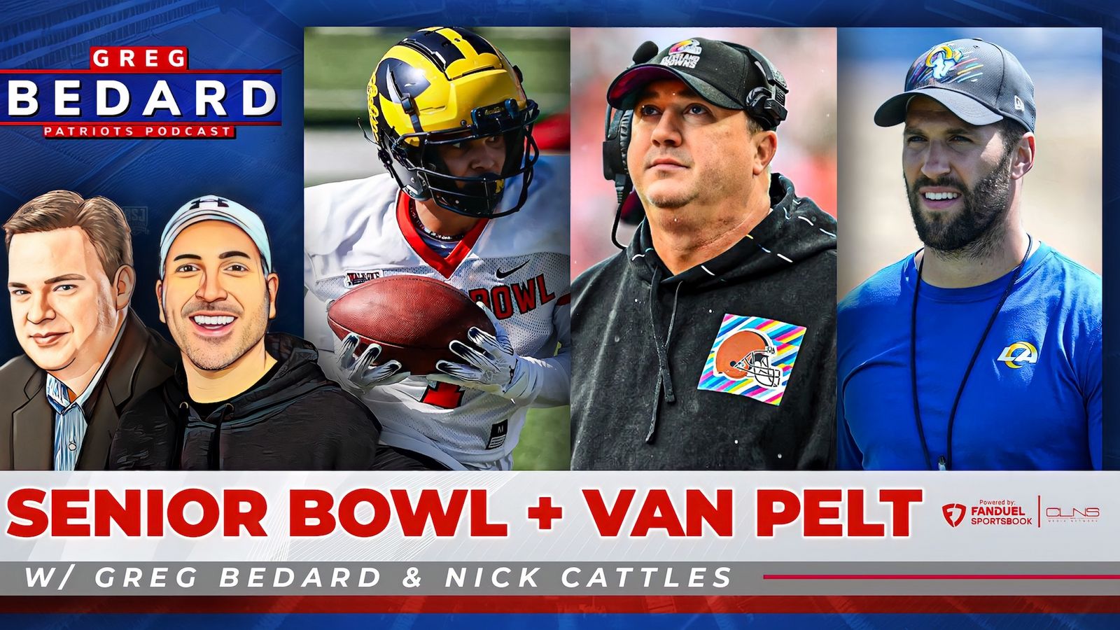 .@FDsportsbook Bedard Patriots Pod - Senior Bowl chatter and hiring of ...