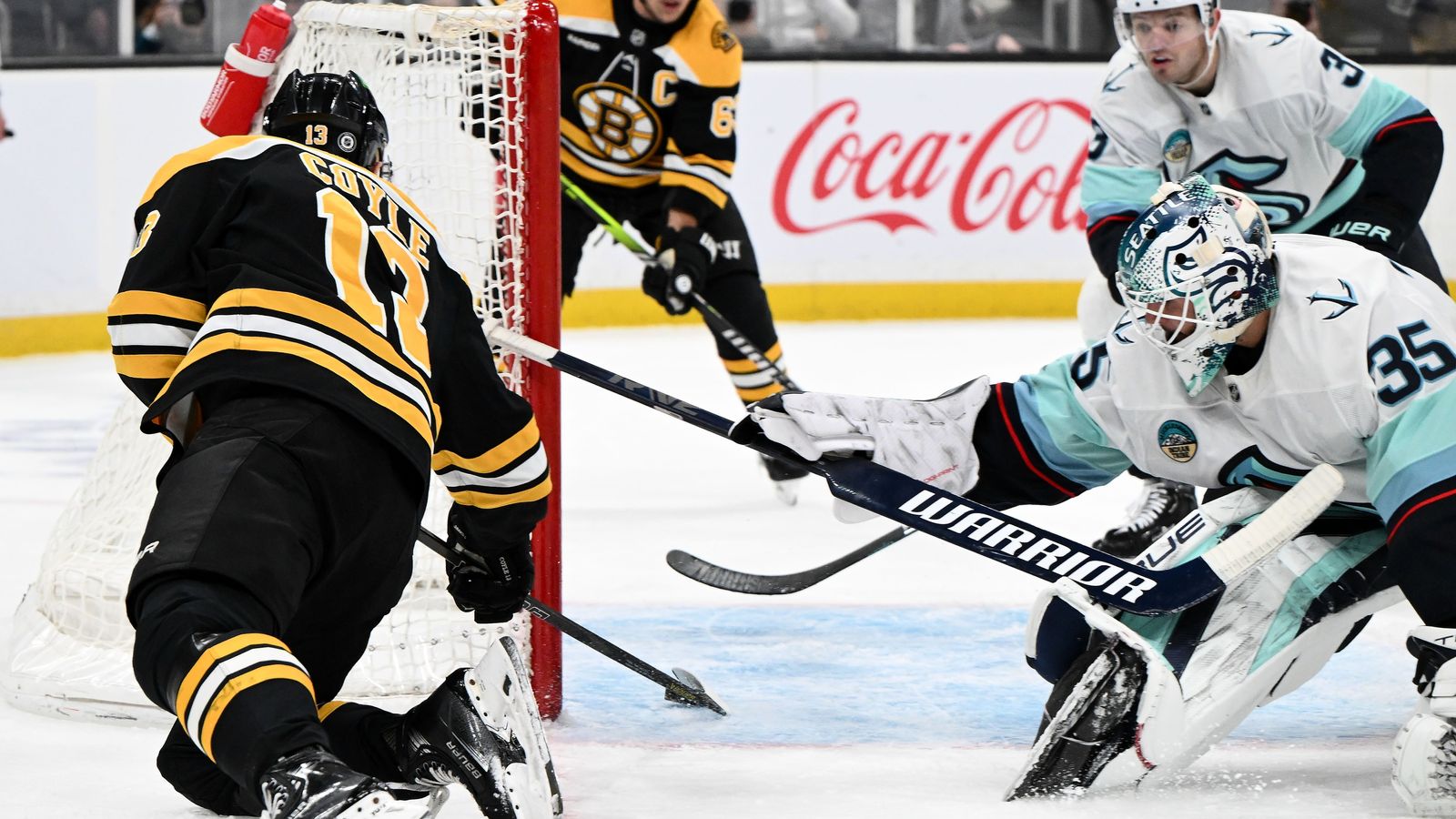 Final: Bruins 2, Kraken 0 - Swayman shuts out the Kraken, Bruins record ...