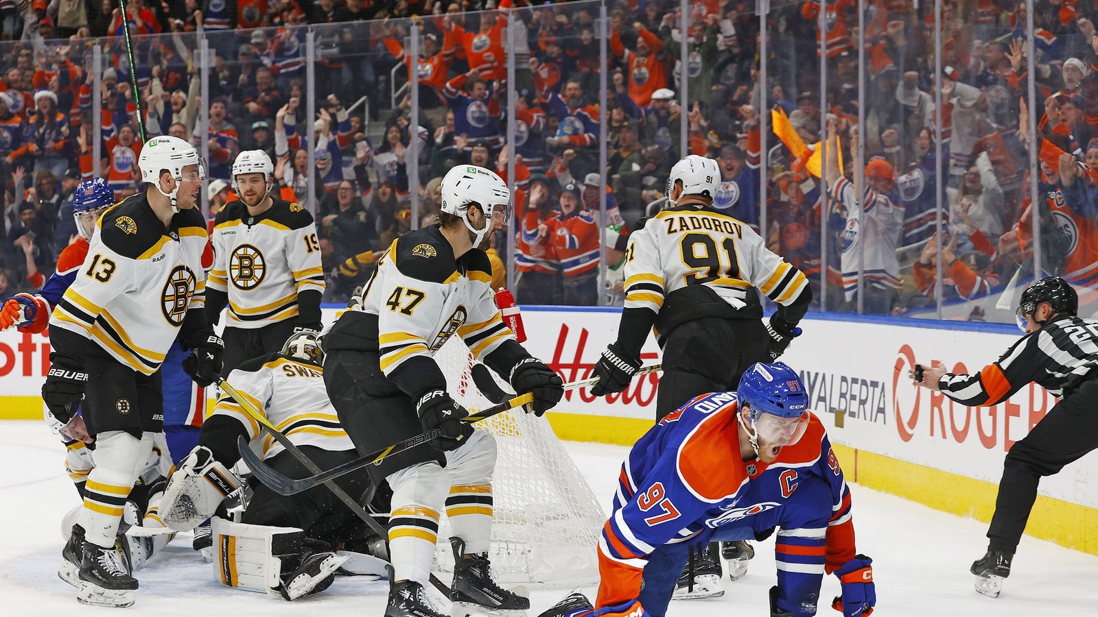Final: Oilers 3, Bruins 2 (F/OT) - Bruins lose final game of road trip as Oilers complete ...